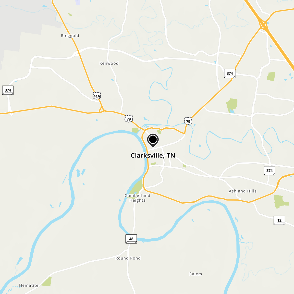 Clarksville, TN Map & Directions - MapQuest