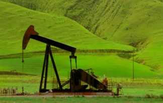 Digging For Oil With Machine