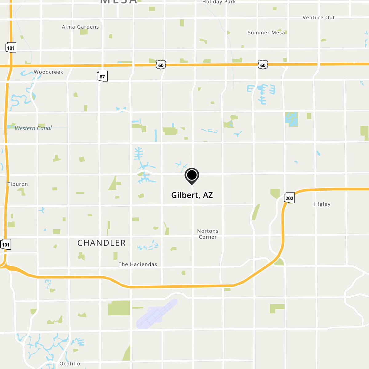 Gilbert, AZ Map & Directions - MapQuest