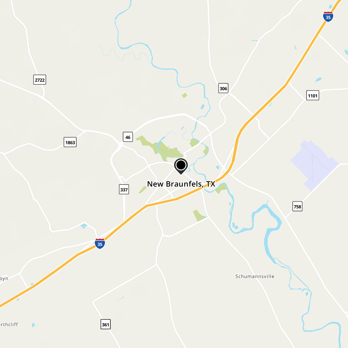 New Braunfels, TX Map & Directions - MapQuest