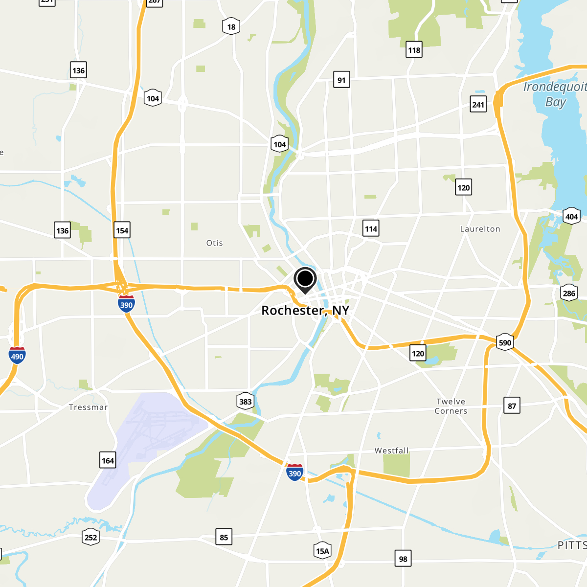 Rochester, NY Map & Directions - MapQuest