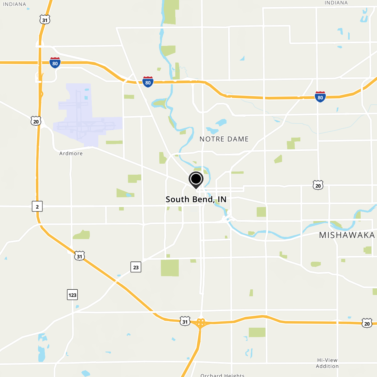 South Bend, IN Map & Directions - MapQuest