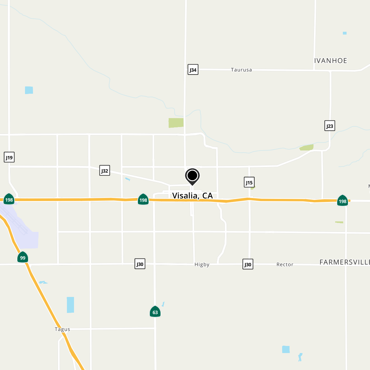 Visalia, CA Map & Directions - MapQuest